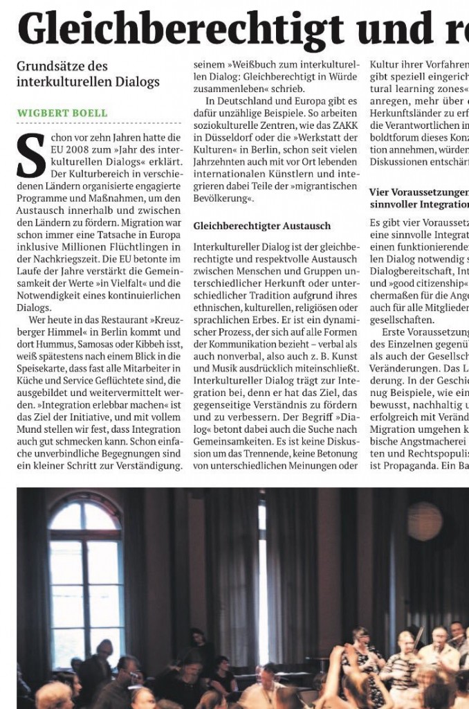 „Gleichberechtigt und respektvoll“ – Kultur & Integration - BOELL